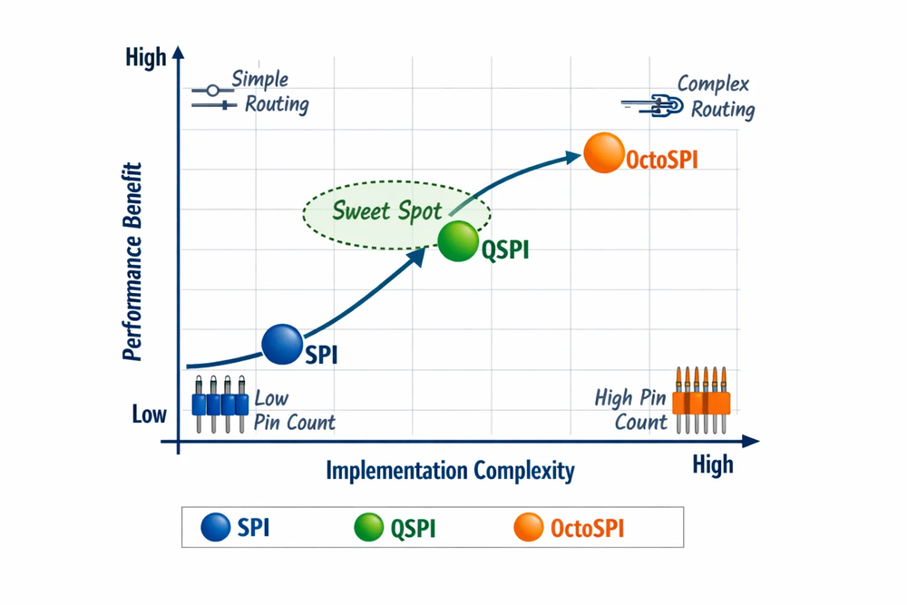 SPI vs. QSPI vs. OctoSPI: When the Extra Pins Are Worth the Routing ...